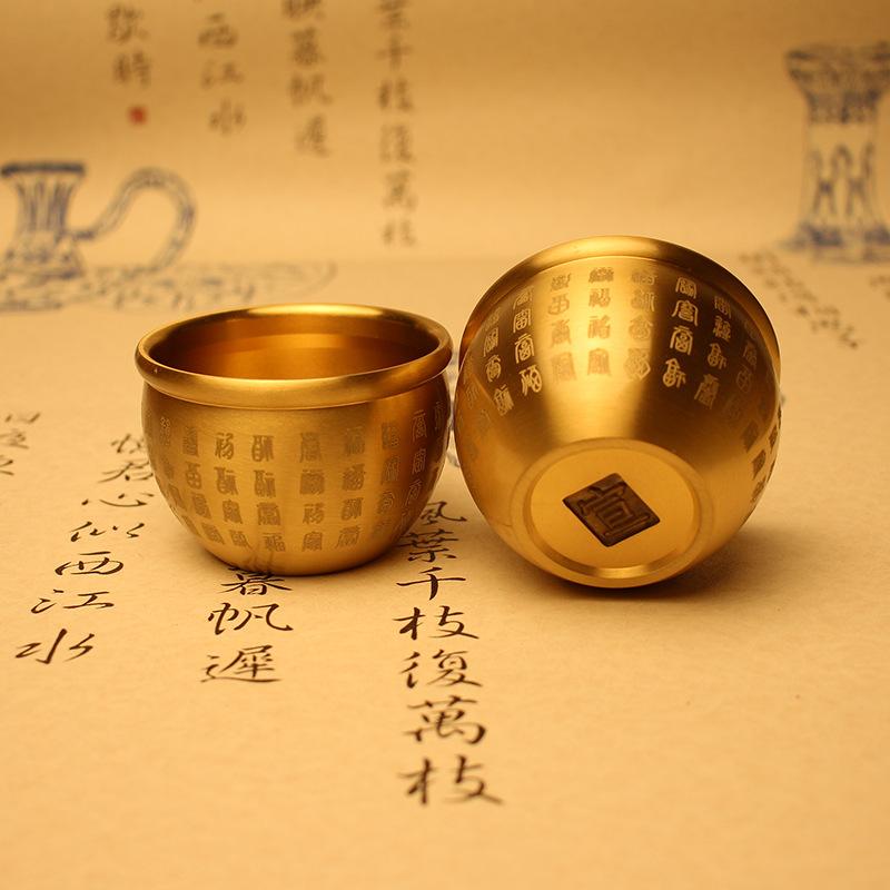 Brass Baifu Jar Cornucopia Small Copper Ware Metal Pure Copper - TikTok ...