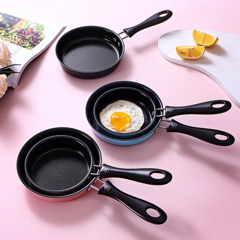 Mini Frying Pan Stainless Steel Prevent Stick Induction Pot Round ...