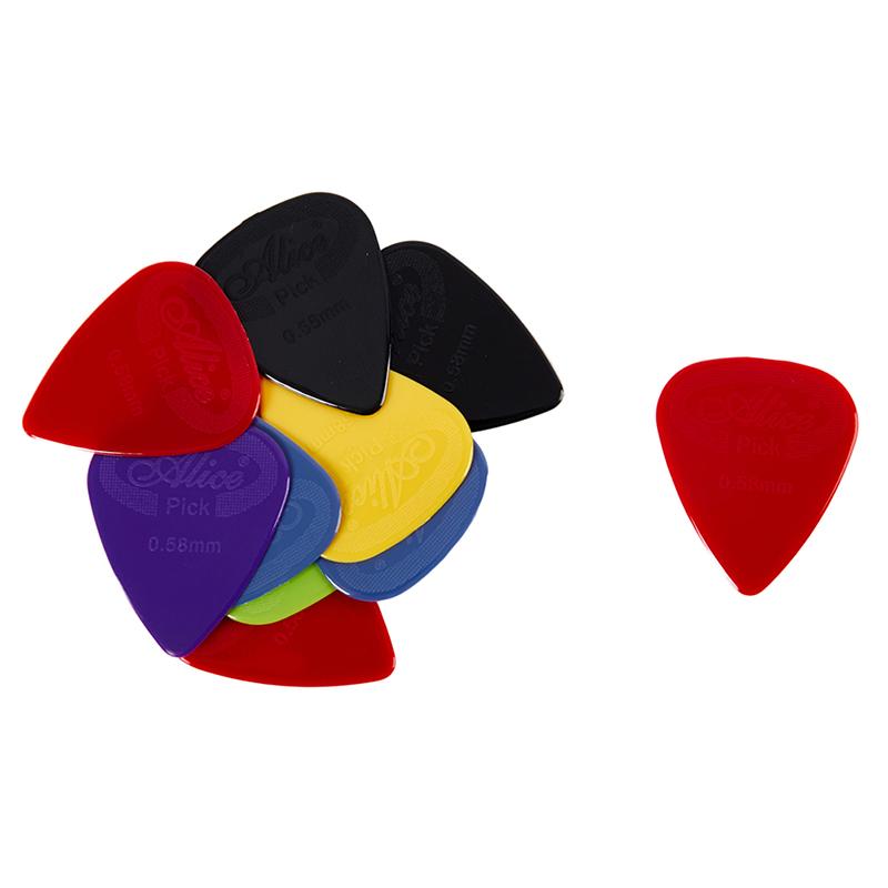 10 pieces Alice Guitar Pick Non-slip Black White Nylon Mediator ...