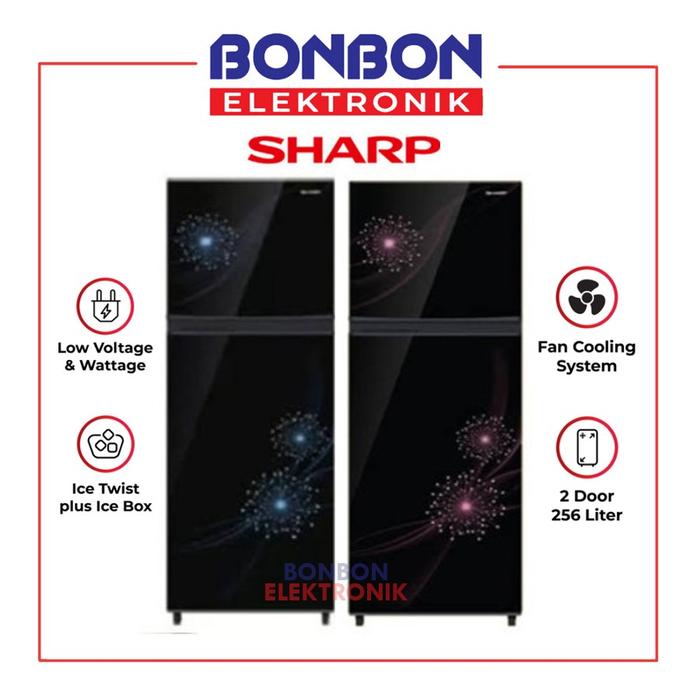 Promo Sharp Kulkas 2 Pintu SJ-317MG-DB/DP / SJ 317 MGDB / SJ 317 MGDP ...