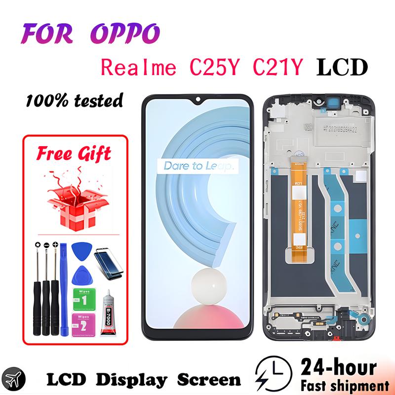 For Replacing The Realme C25Y C21Y LCD Display Touch Screen Digitzer ...