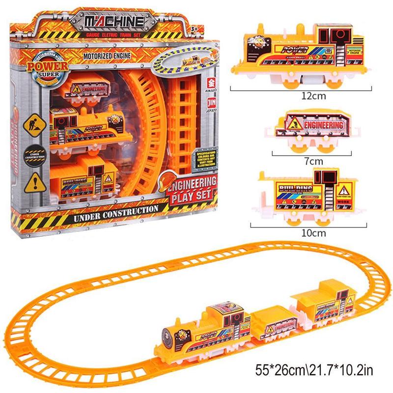 Electric Toy Train Set with Fun Puzzle Assembly Tracks for Kids ...