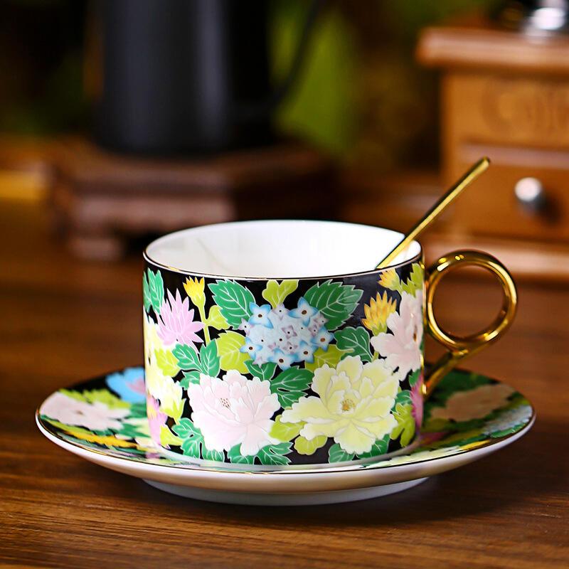 Set Pinggan Kopi Seramik, Gaya Eropah, Reka Bentuk Kreatif dan Ringkas ...