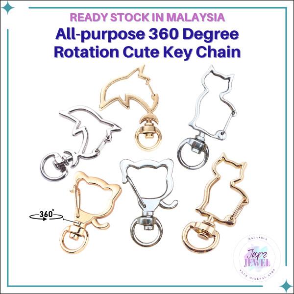All-purpose 360 Degree Rotation Hook Keychain Ring Hook Crochet ...