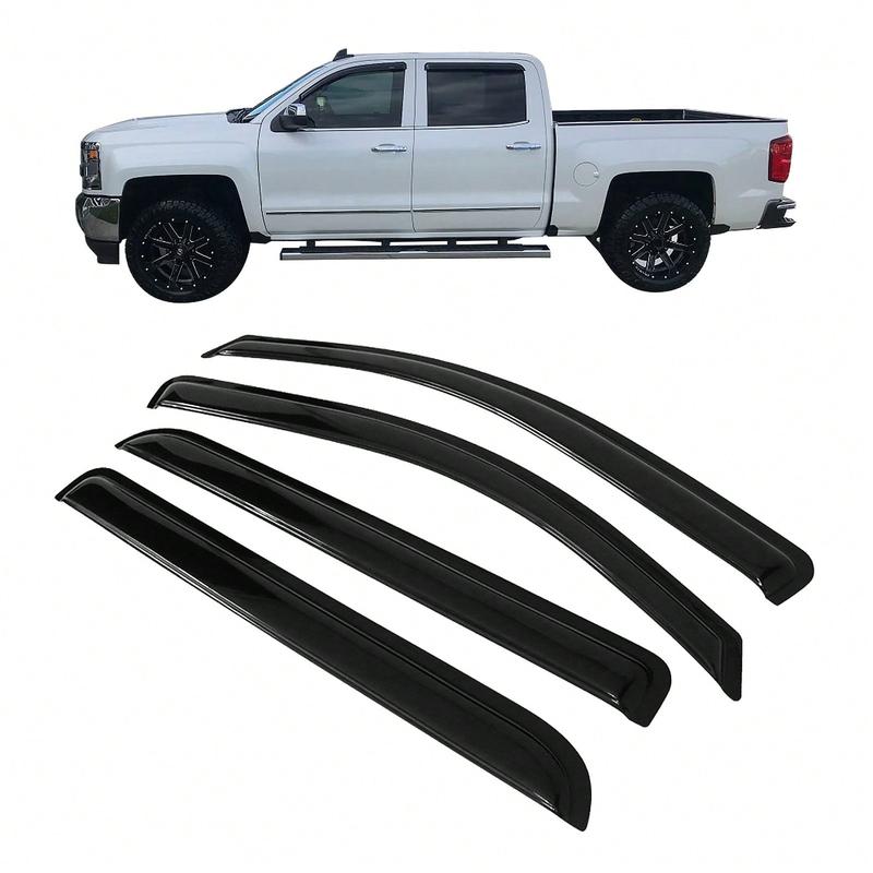 4PCS Window Visors Fit For 2014-2019 Chevrolet Silverado & GMC - TikTok ...