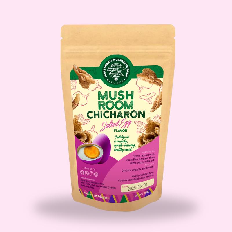 Crunchy Crispy Mushroom Chicharon / Chips (100g) Healthy Snacks ...