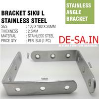 Jual SL-SS CORNER SS 100MM SIKU L STAINLESS BRAKET SIKU MINI PLATE MINI ...