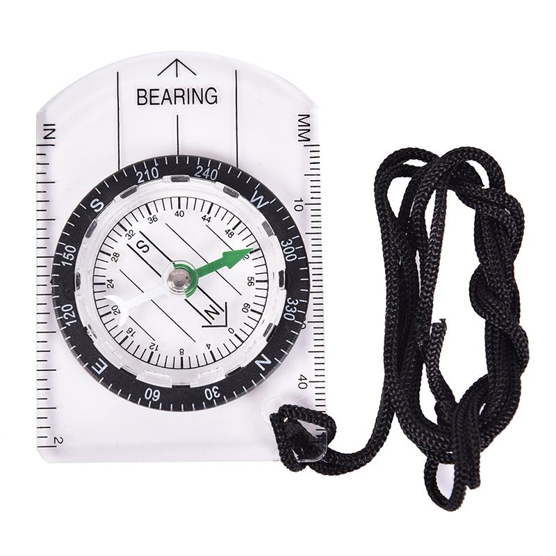 1pc Outdoor Hiking Camping Compass Map Scale Ruler Multifunctional ...