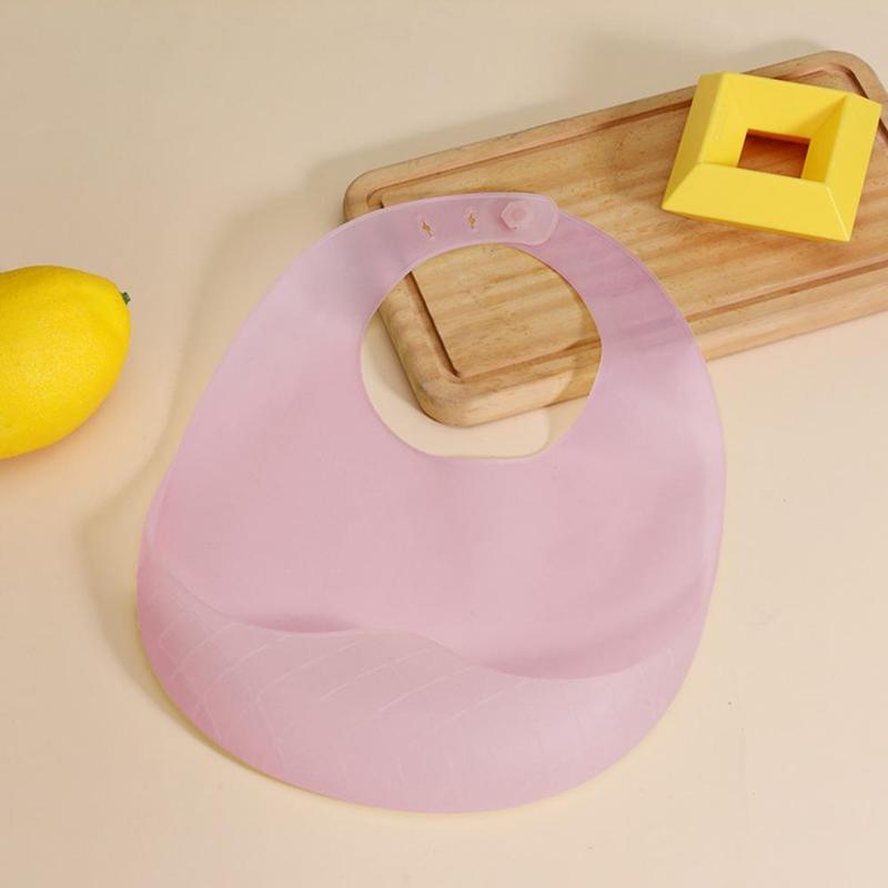 Soft Bib Babies Bib Waterproof Adjustable Length Silicone Bi - TikTok ...