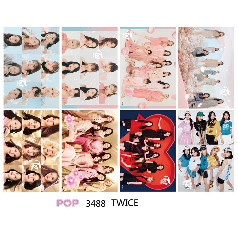 8pcs=1set Poster Wallpaper BTS Dynamite Blackpink EXO GOT7 Twice - TikTok Shop Philippines