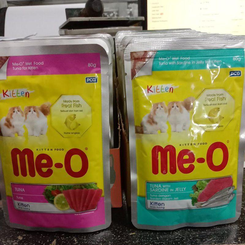 MEO Pouch Wet Food Kitten Makanan Basah Tuna & Sardine 80g PCO - Shop ...