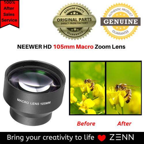 NEEWER LS-26 HD 105mm Macro Lens Only for 17mm Thread Backplate ...