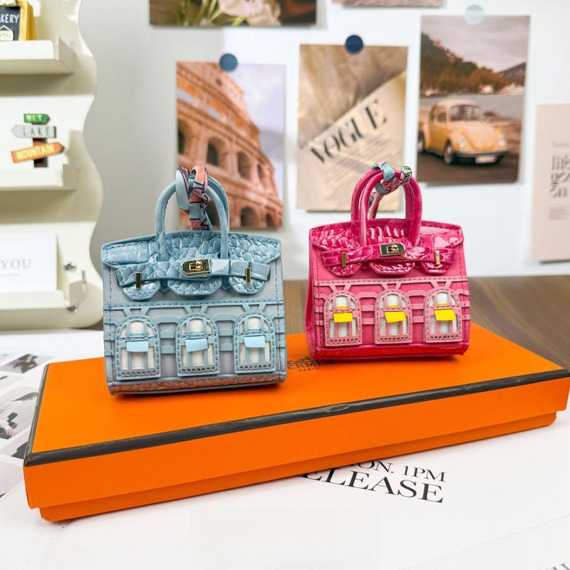 Birkin House, Mini Bag, Bag Charms, Macaron Colors, Suede Material ...