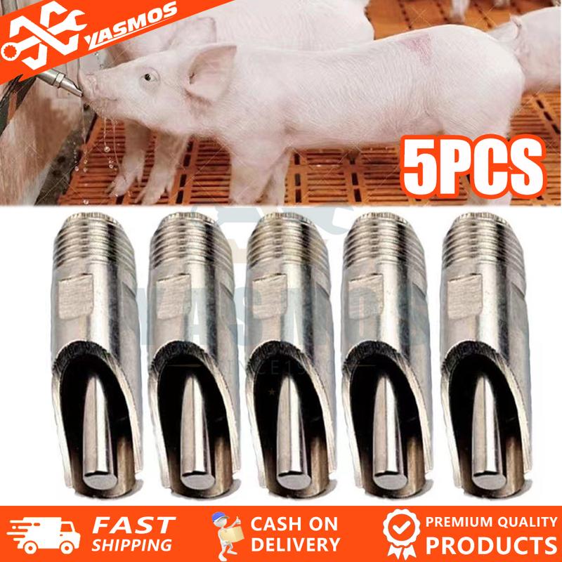5pcs Pig Nipple Drinker Automatic Feeder Pig Drinker For Pig - TikTok ...
