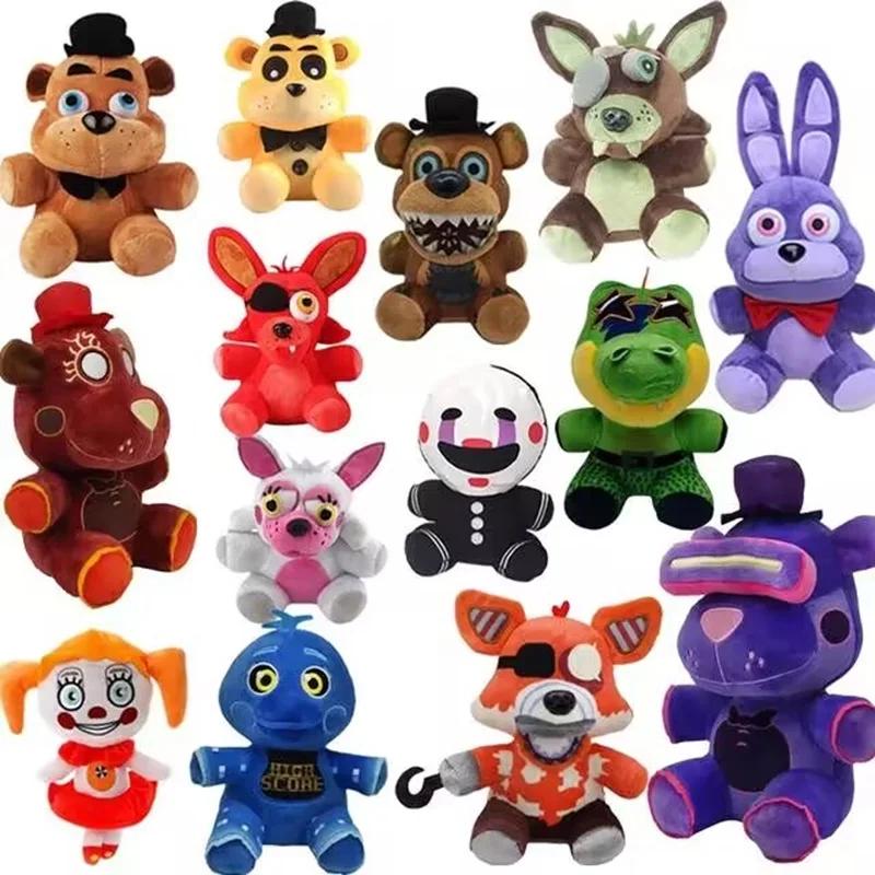 Game FNAF Plush Toys Nightmare Freddy Bonnie Chica Stuffed Plush ...