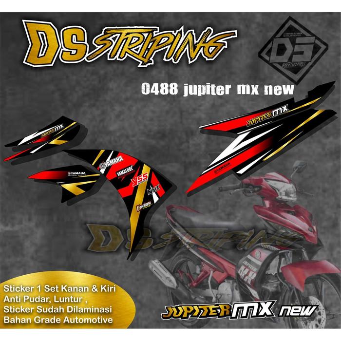 Jual DA 0488 Stiker Striping list Variasi Jupiter MX New 135 Racing ...