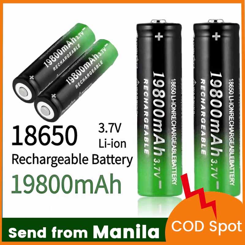 2pcs 9900/19800mah Rechargeable Battery 3.7v Li-Ion Battery ...