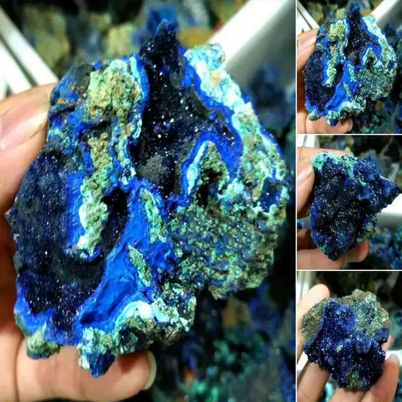 Natural Azurite Malachite Geode Crystal Mineral Specimen Reiki - TikTok ...