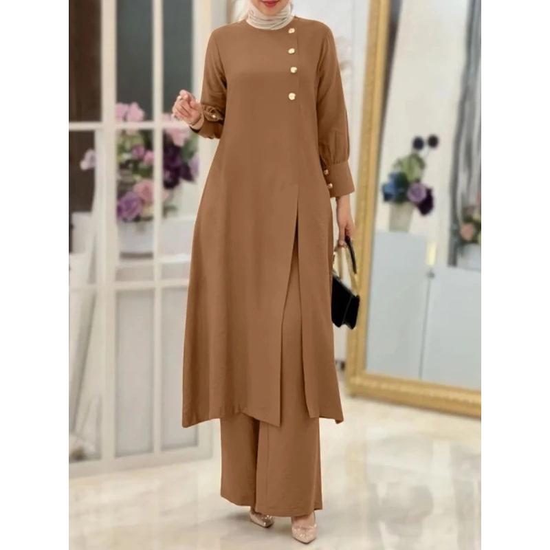 Set Dua Keping Fesyen Wanita Muslim Timur Tengah, Baju Panjang - TikTok ...
