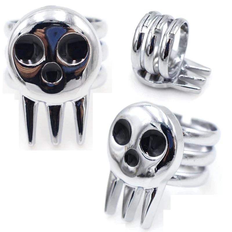 Anime Soul Eater Death The Kid Cosplay Rings Unisex Opening Adjustable ...