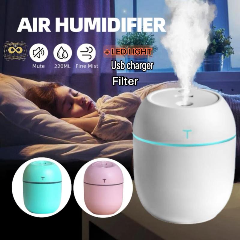 C1F Portable Mini Humidifier Small Office and Air Purifier Colorful ...