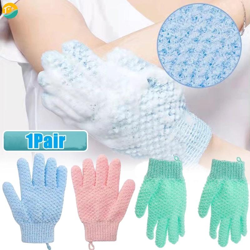 New arrival 1Pc/1Pair Five Fingers Bath Gloves Exfoliating Glove Scrub ...
