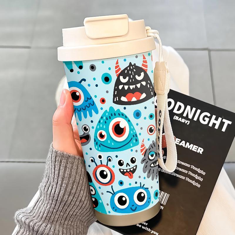 Animal Tumbler Aesthetic Drinking Bottle Stainless Steel CUP Case 500 ...