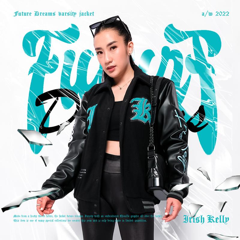 Irish Kelly FUTURE DREAMS Varsity Jacket | Jaket Varsity Black - Shop ...