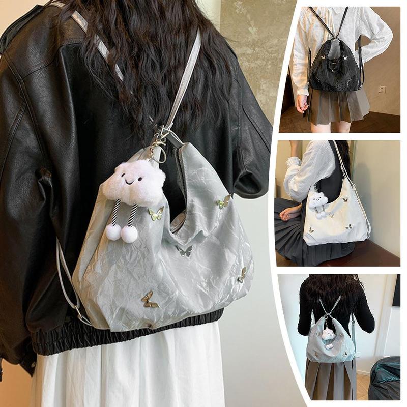 Beg Bahu Ikatan bentuk rama-rama, Fesyen, Permukaan Lembut, Hiasan ...