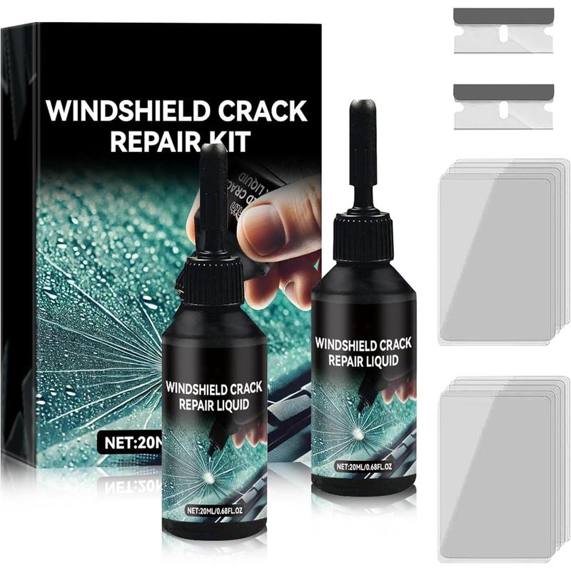 2 count Windshield Crack Repair Kit, 2025 Glass Repair Liquid - TikTok Shop