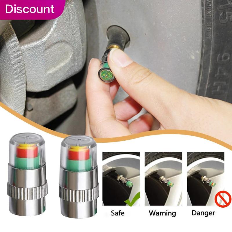 2/4pcs Car Tire Pressure Indicator Tire Pressure Gauge Indicator ...