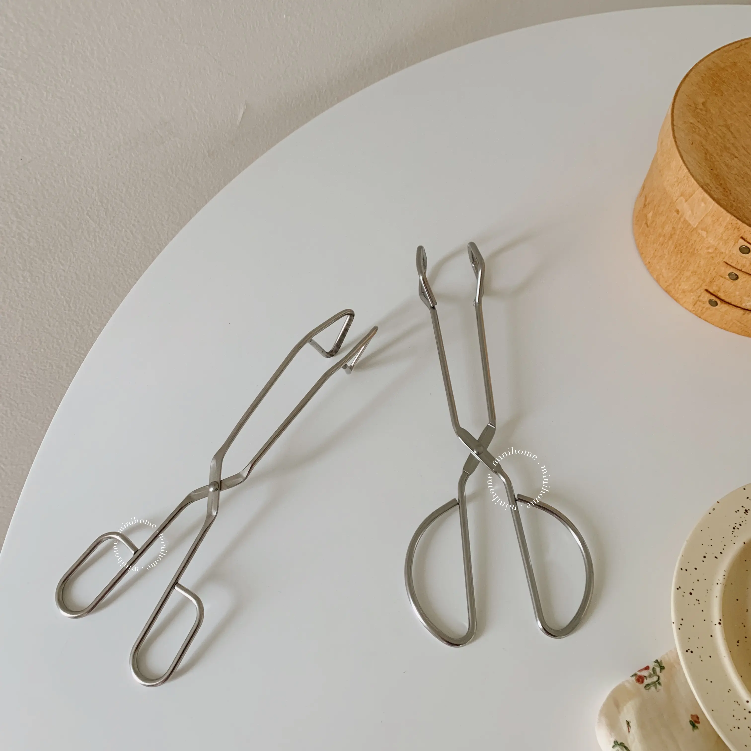 [MINIHOME] KITCHEN TONGS Capitan Makanan Kue Gorengan Bahan Stainless ...
