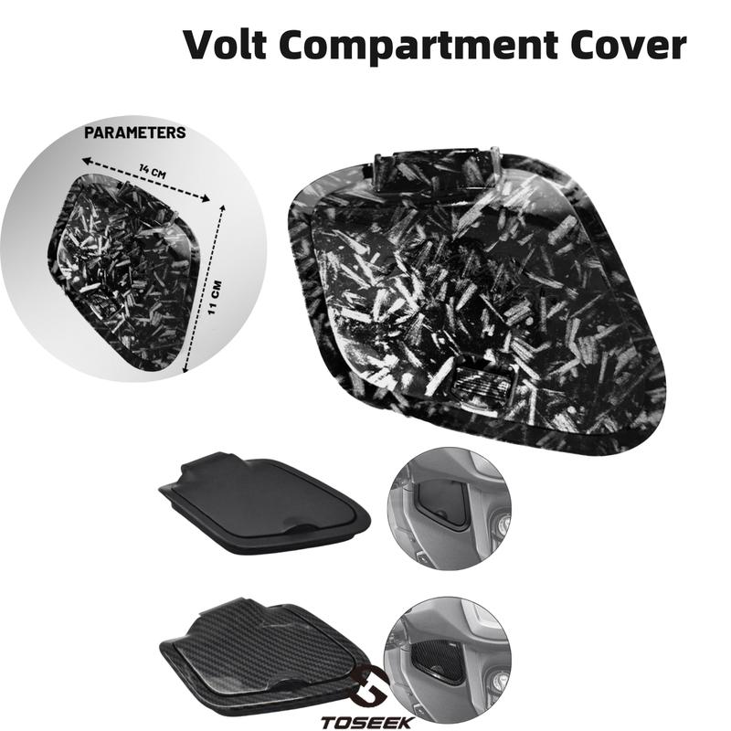 TOSEEK Nmax V2 Volt Compartment Cover Side Pocket Cover Blac - TikTok ...