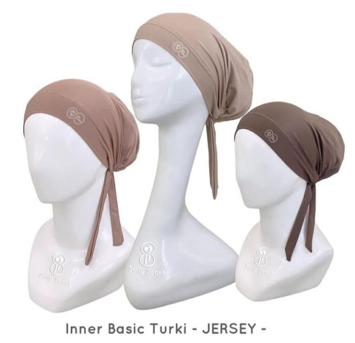 Inner Basic Turky Jersey Premium Turki Jilbab Instan Dalaman - Shop | Tokopedia