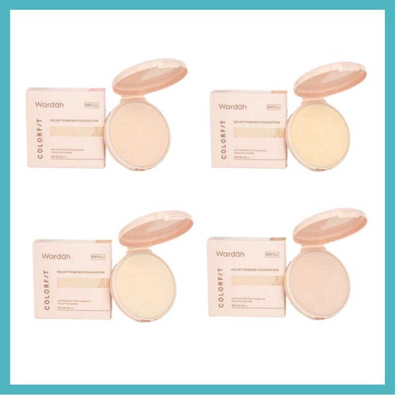 (REFILL) WARDAH COLORFIT VELVET POWDER FOUNDATION - Shop | Tokopedia