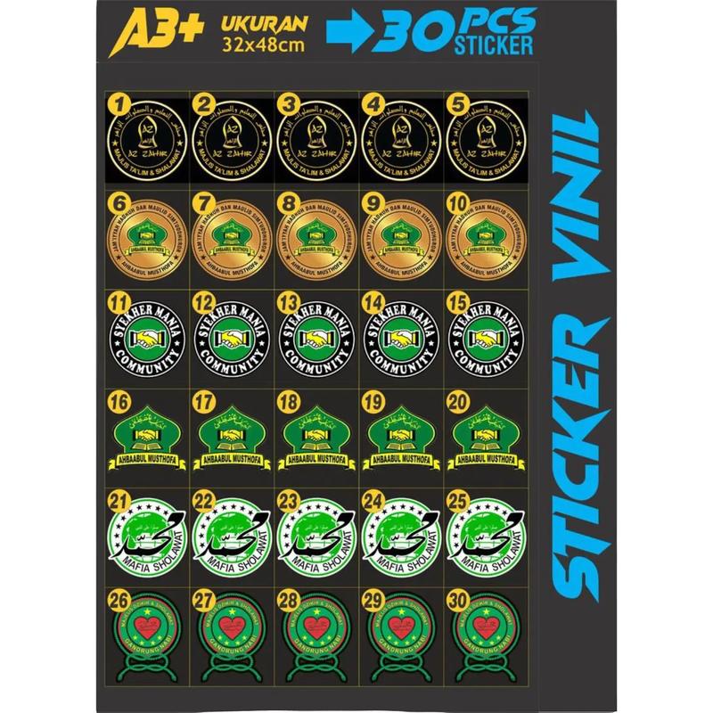STICKER --ZAHIR MANIA-- SYEKHER MANIA--MAFIS--GN Stiker Paper ...