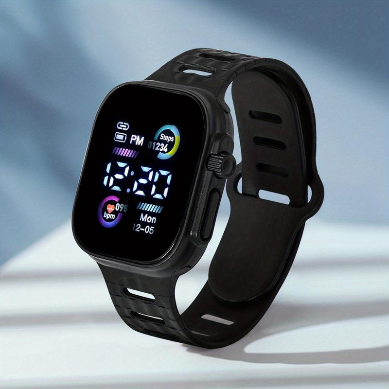 Electronic Digital Watch Square Shape HD Dial No App and Waterproof ...