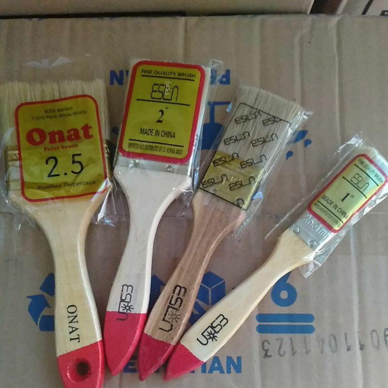 kuas cat kuas 2.5in kuas 2" kuas 1.5in kuas 1" Paint - Shop | Tokopedia