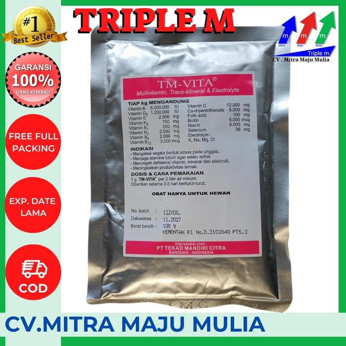 Jual TM-VITA 100 GRAM - Obat Ternak - Kab. Kediri - MMM.Triple M ...