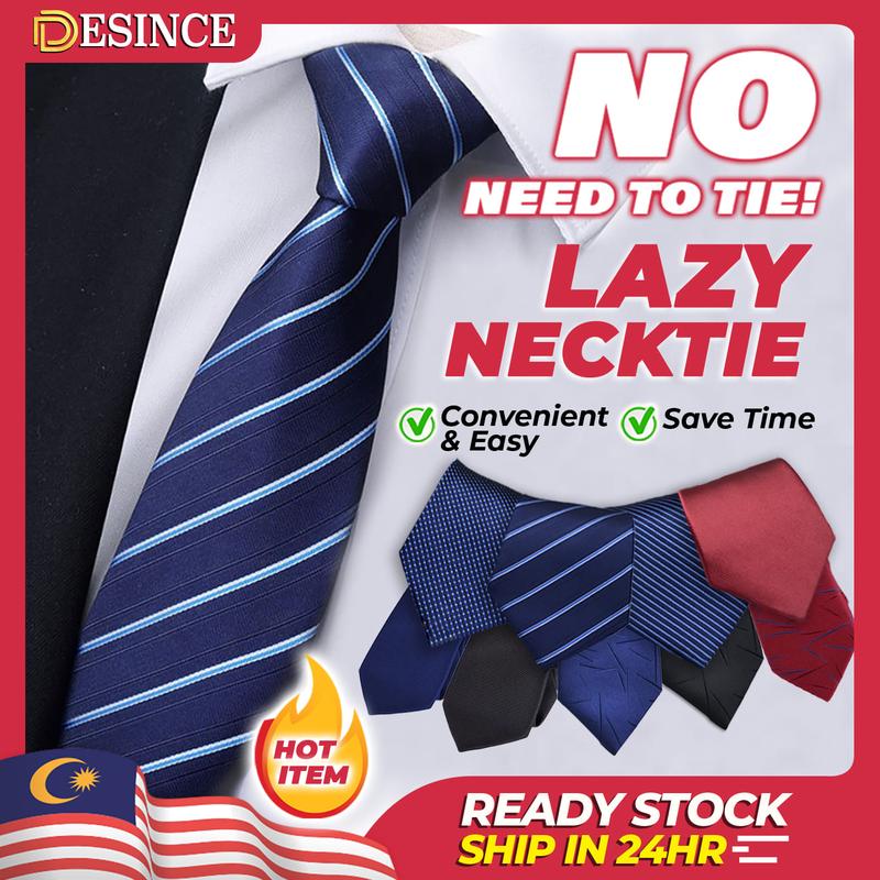 DESINCE Gentlemen NeckTie Smart Business Easy No Knot Rubber - TikTok ...