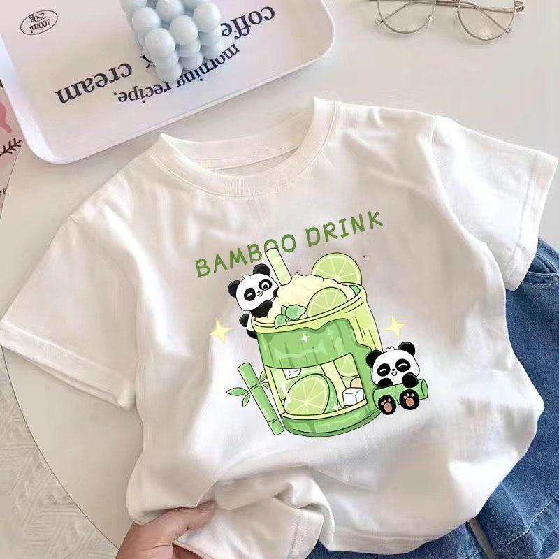 Baju-T Musim Panas, Rekaan Panda, Untuk Lelaki, Fesyen Kanak-kanak ...