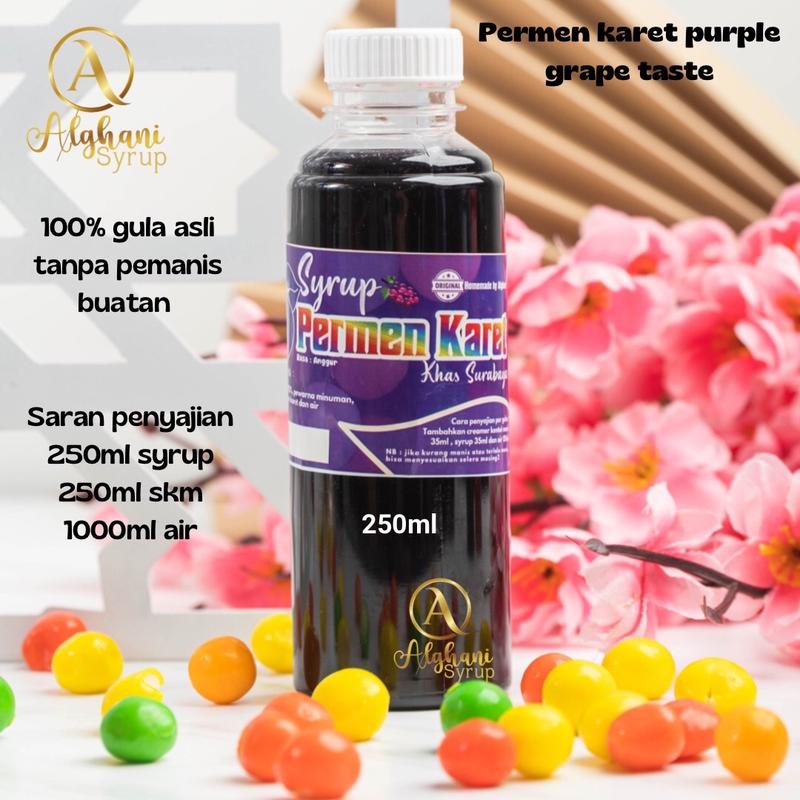 Syup permen karet anggur by alghani Botol 250ml Gum - Shop | Tokopedia