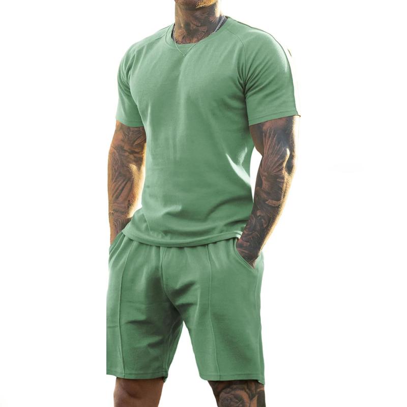 GINGTTO Mens Short Sets 2 Piece Outfits Fashion Summer Tracksuits - TikTok Shop