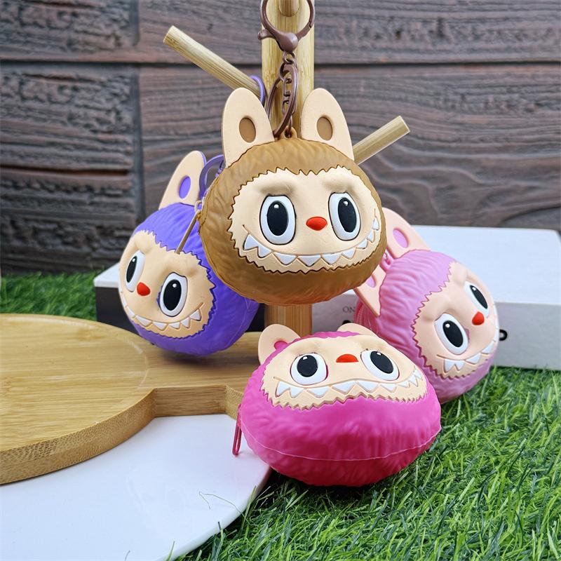 Labubu Coin Purse Keychain Wallet Coin Purse Earphone Storag - TikTok ...