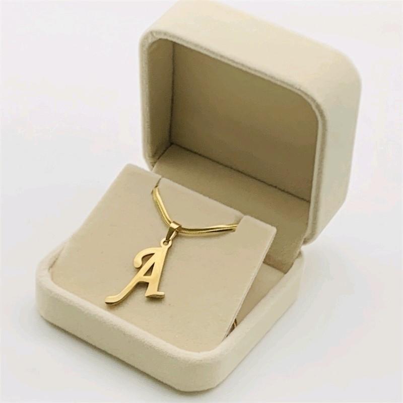 Stainless Steel Letter Initial Men Women Unisex Adjustable - TikTok ...