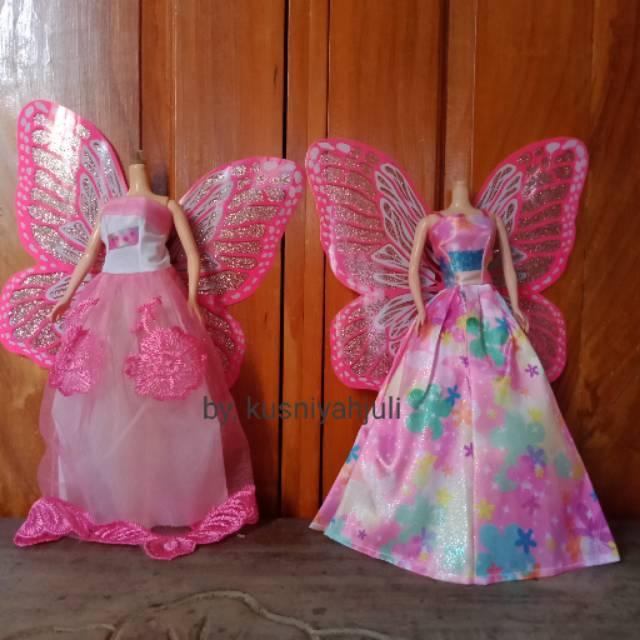 BAJU BARBIE BUTTERFLY // BAJU BARBIE PERI // BAJU BARBIE SAYAP - Shop ...