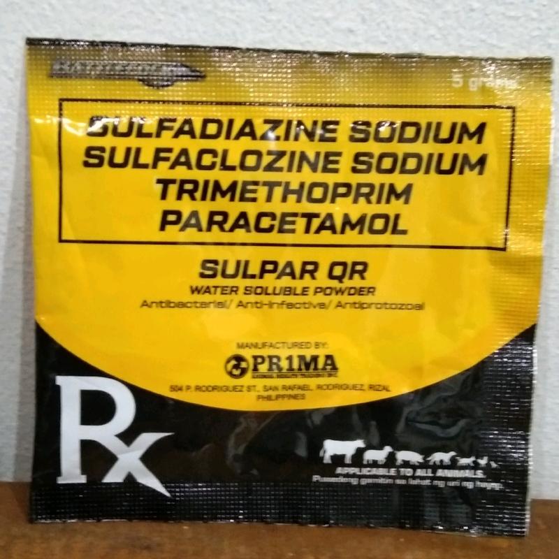 Sulpar QR Powder 5g/sachet for Coccidiosis, Fowl Typhoid & Fowl ...