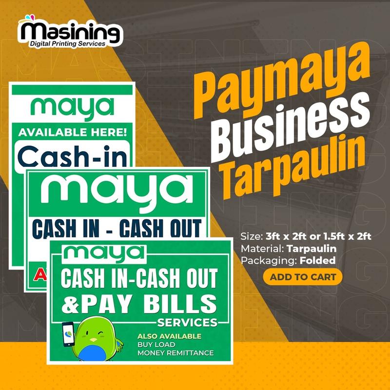 Paymaya Business Signage Tarpaulin Print - TikTok Shop Philippines