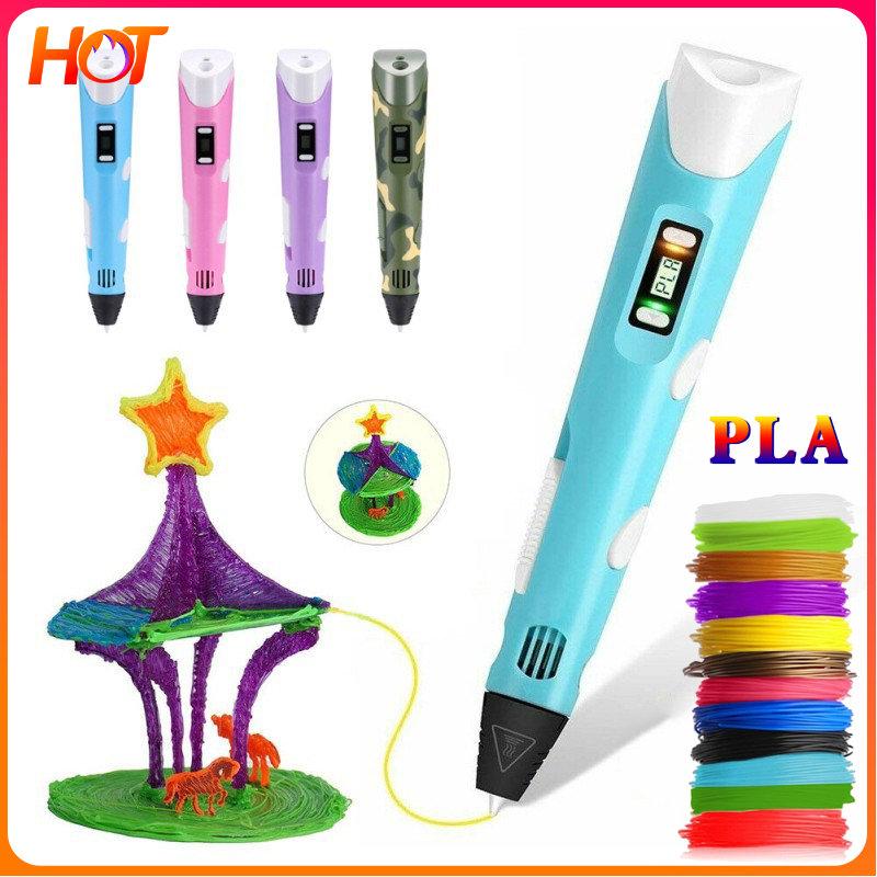 Original 3D Printer Pen Full Set For Kids With Filament Scratch ...
