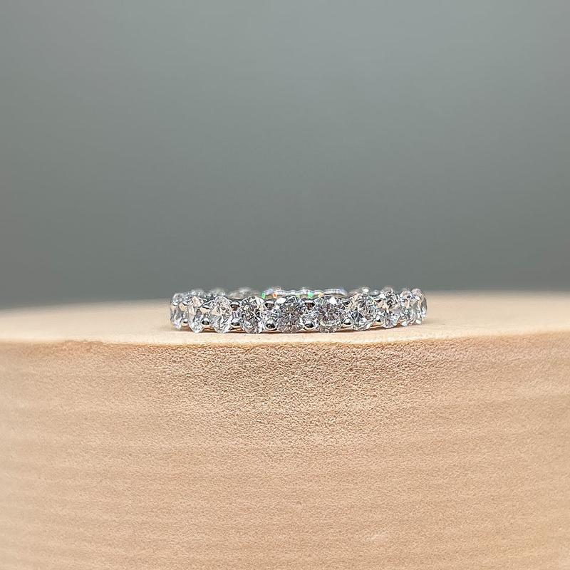 JACATEL Carina Band Round Cut Full Eternity Ring - TikTok Shop Philippines